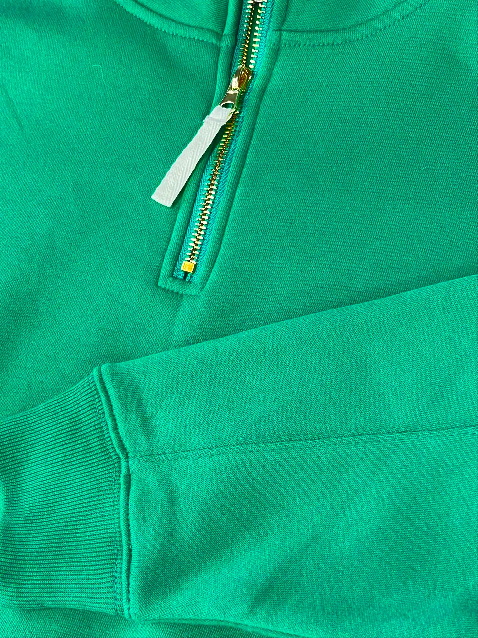 Sam Gold Accent Quarter Zip - Green – Katy Lynn Boutique