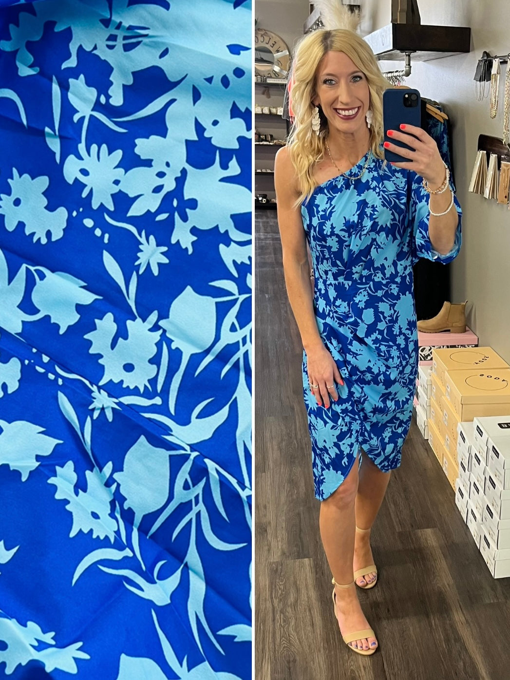 Jordie Floral 1 Shoulder Dress – Katy Lynn Boutique