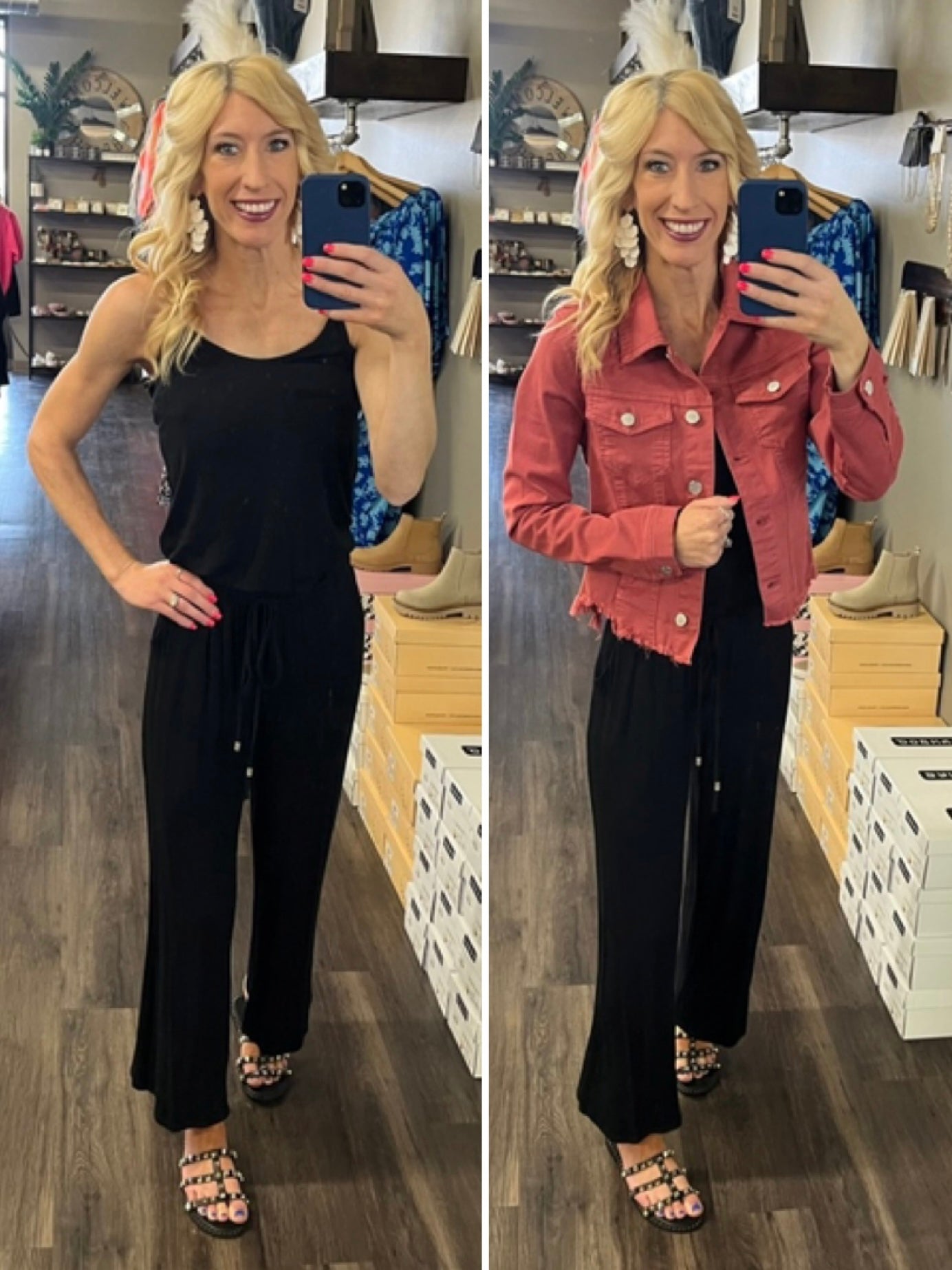 Erin Black Tied Waist - Jumpsuit – Katy Lynn Boutique