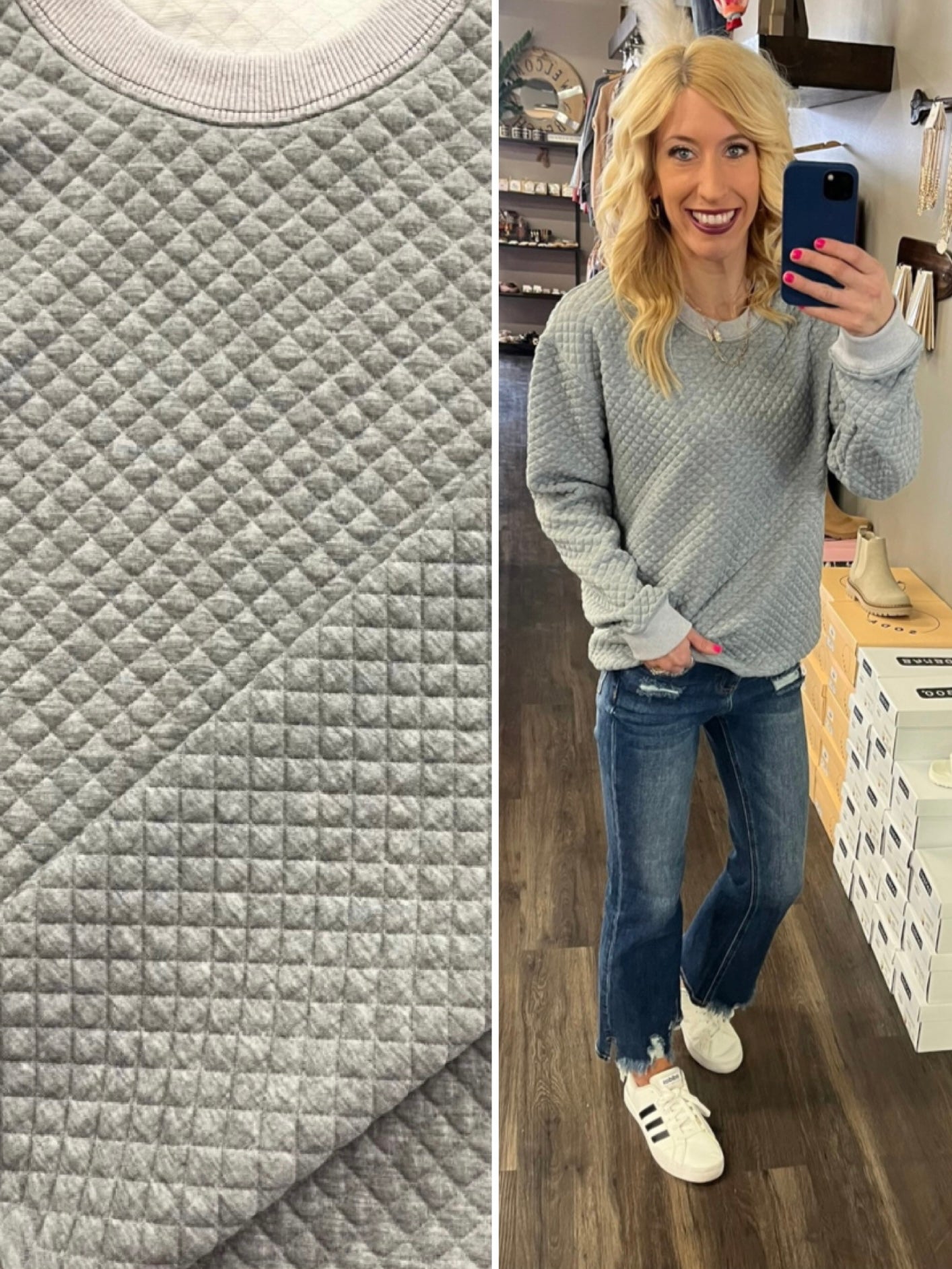 Lori Quilted Crewneck Sweatshirt – Katy Lynn Boutique