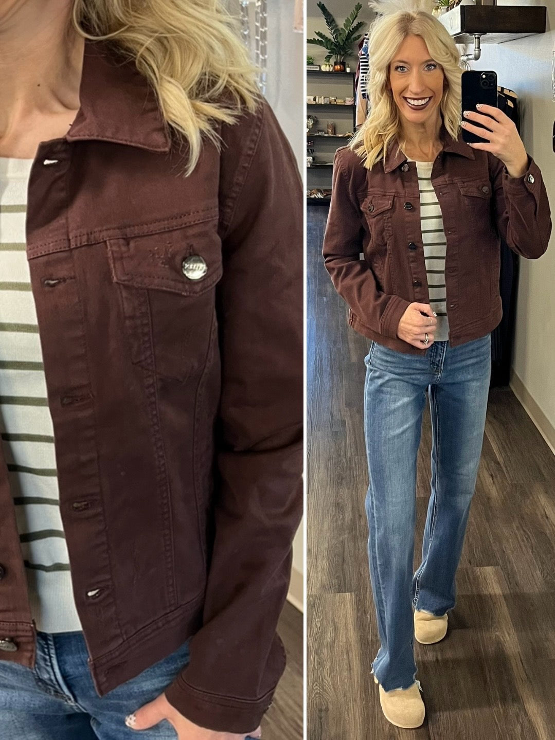 Brinlee Mocha Denim Jacket – Katy Lynn Boutique