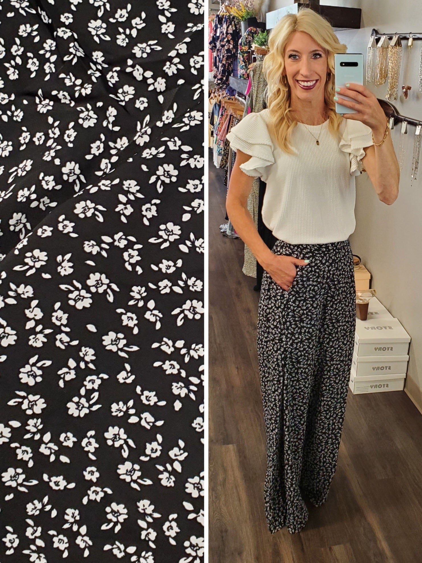 Paula Floral Flare Pants – Katy Lynn Boutique