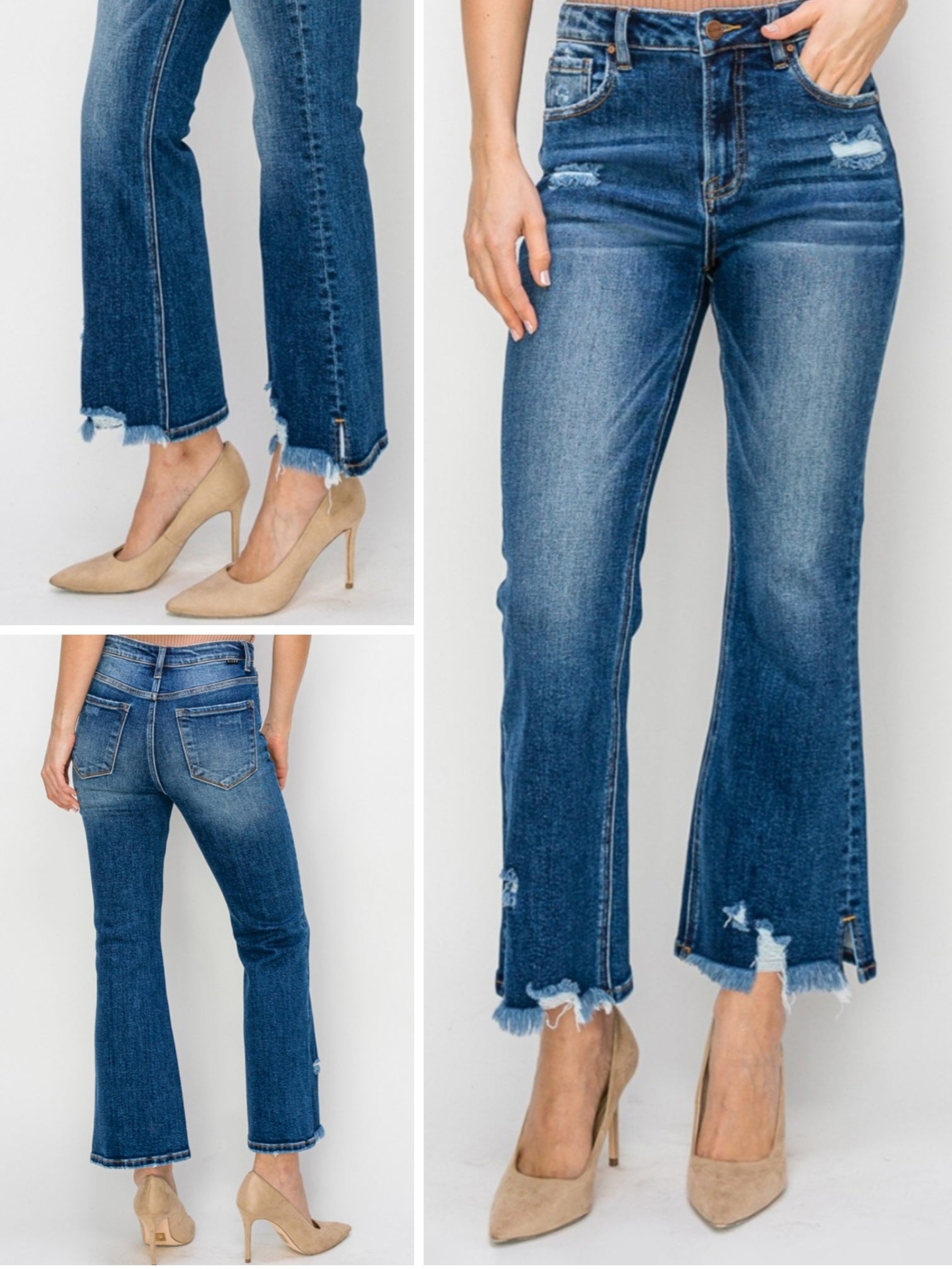 Terri High Rise Ankle Flare – Katy Lynn Boutique