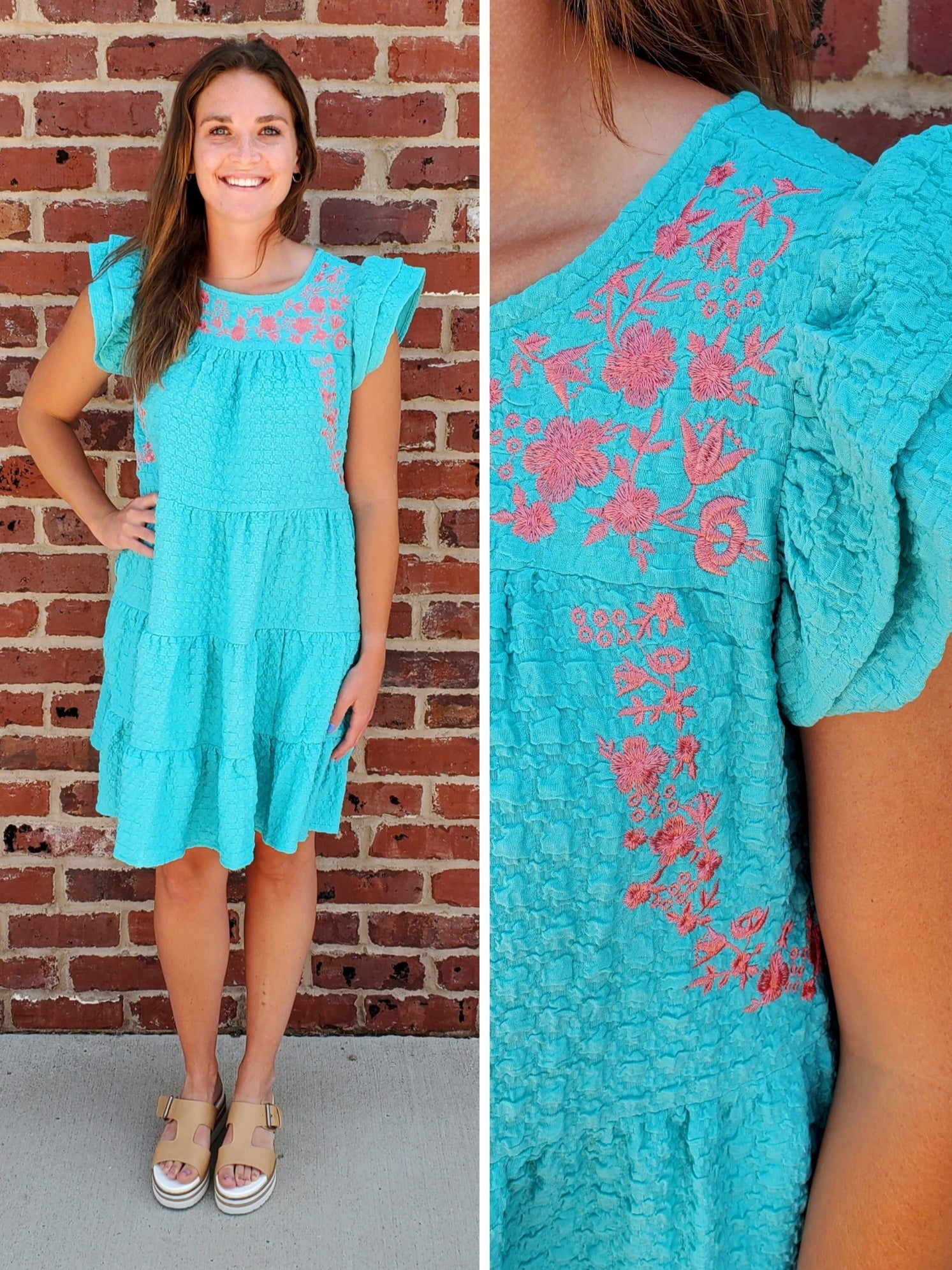 Althea Embroidered Babdoll Dress – Katy Lynn Boutique